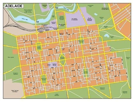 Adelaide vector map. Eps Illustrator Map | Vector maps