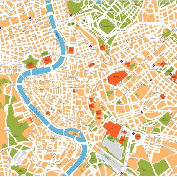 Rome vector map | Emirates maps. Download vector files for Adobe ...