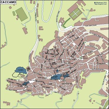 Caccamo Vector map. Eps Illustrator Map | Vector maps
