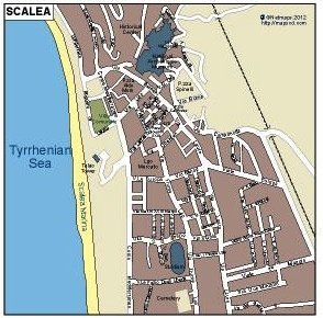 Scalea Vector map. Eps Illustrator Map | Vector maps