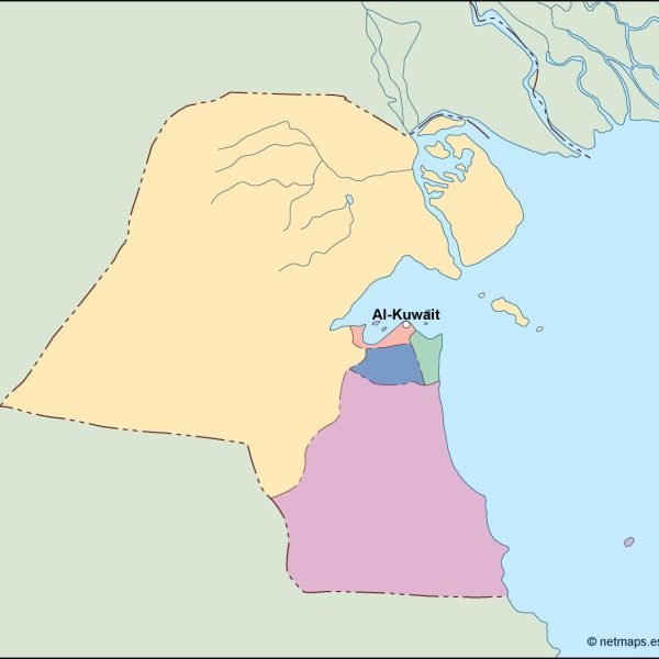 kuwait vector map | Emirates maps. Download vector files for Adobe ...