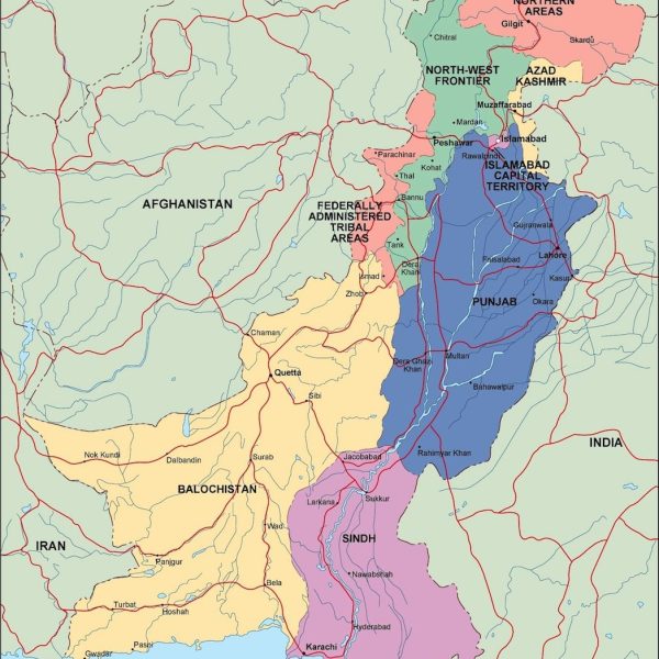 pakistan political map | Emirates maps. Download vector files for Adobe ...