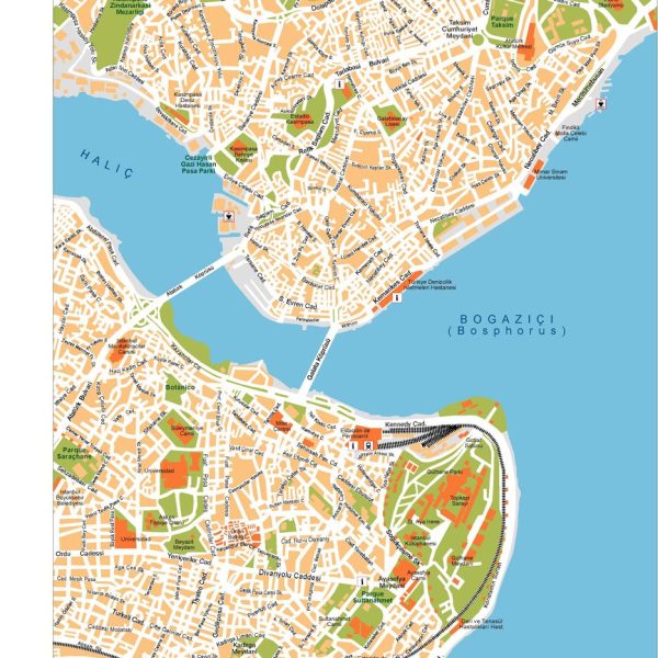 Istanbul vector map | Emirates maps. Download vector files for Adobe ...